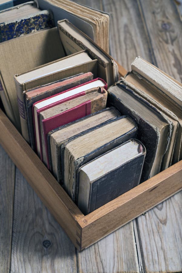 Books in the box stock image. Image of classic, education - 57654929