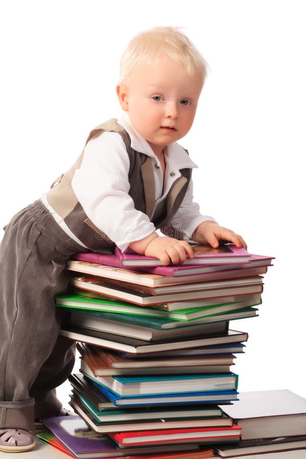 Books and boy stock photo. Image of homestudy, library - 9215070