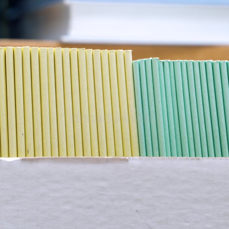 Books, Brochures or Notebooks on a Shelf in Library Stock Photo - Image ...