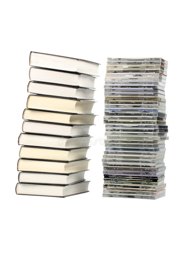 Books and CD stock photo. Image of pile, literature, bibliography ...