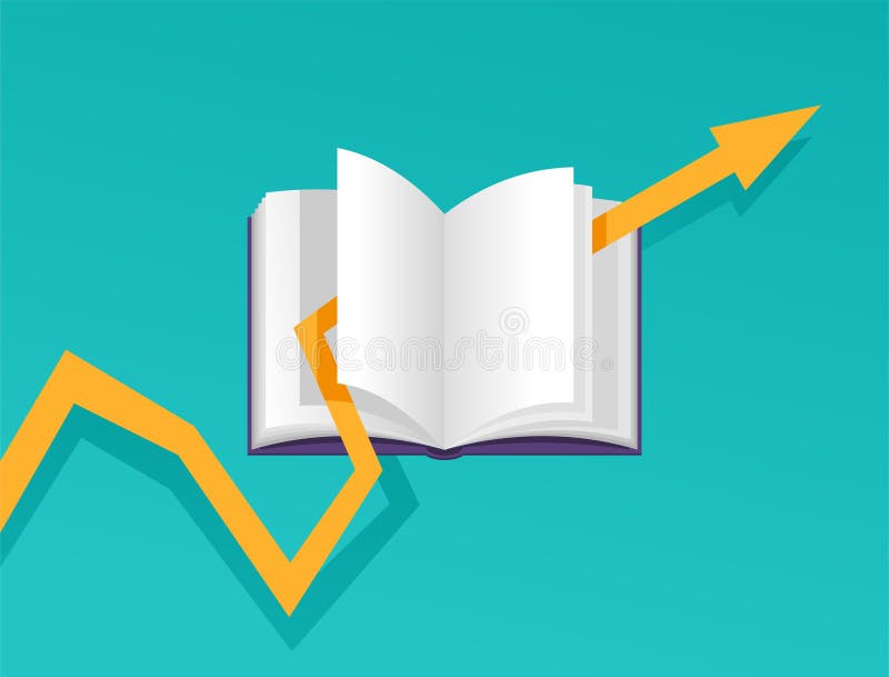 Books that Change Our Lives - Open Book with Arrow Stock Vector ...