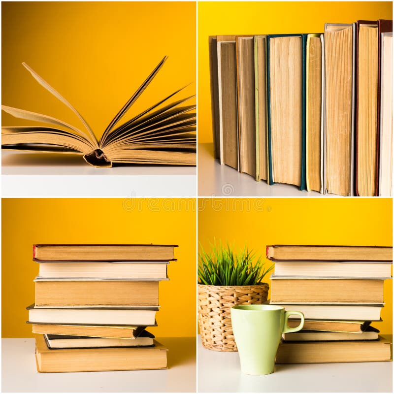 Books collage stock photo. Image of collage, education - 61686958