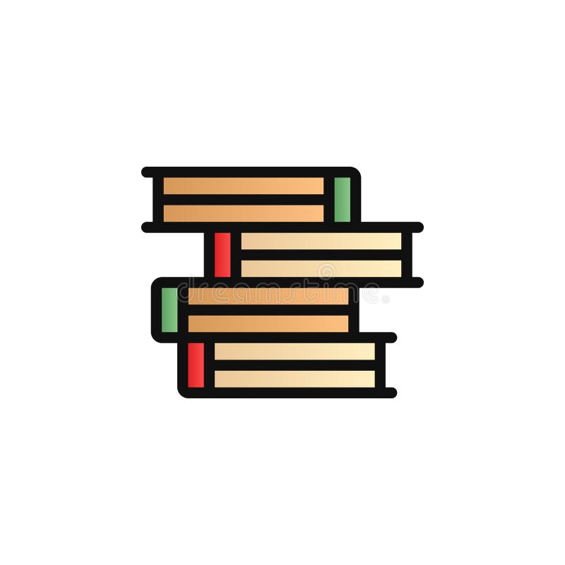 Books Color Gradient Vector Icon Stock Illustration - Illustration of ...