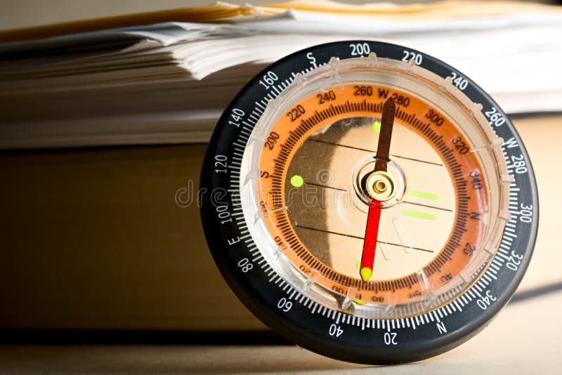 Books with compass stock photo. Image of compass, research - 22451450