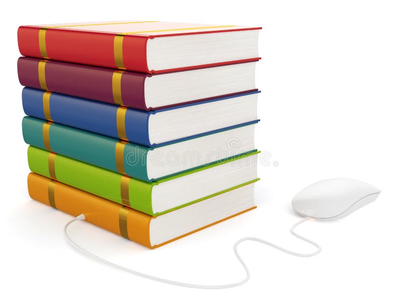 Library Books Computer Mouse Stock Illustrations – 105 Library Books ...