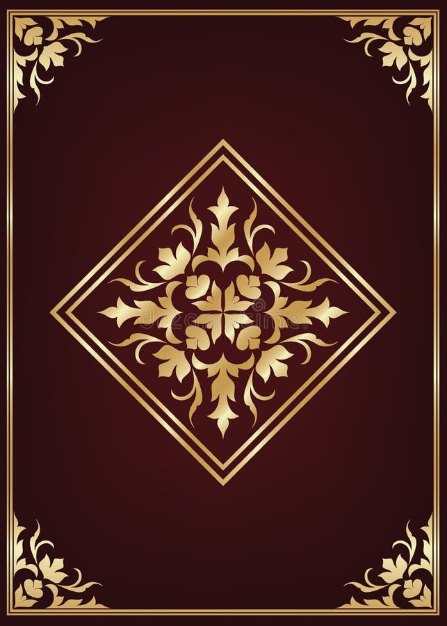 Books Cover with Golden Lining Stock Vector - Illustration of design ...