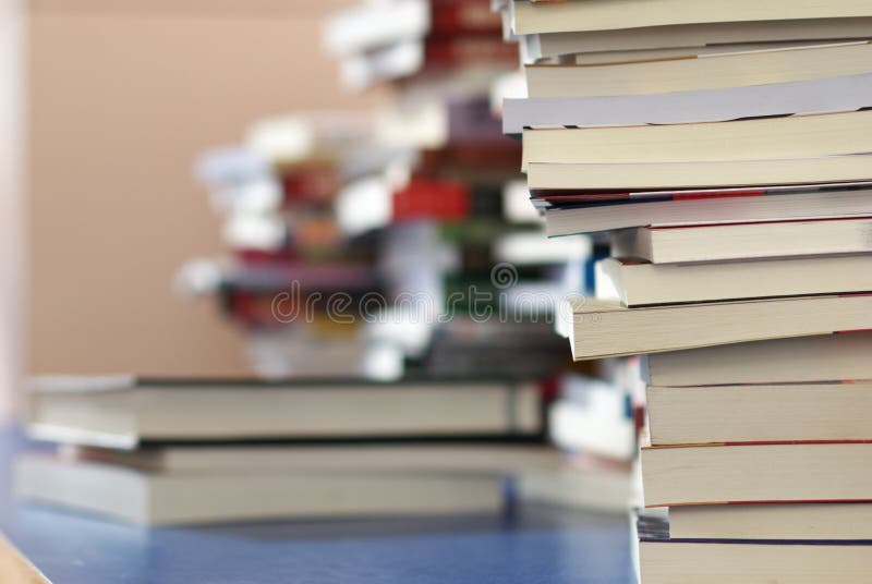 Books on desk stock photo. Image of academic, books, school - 12669428