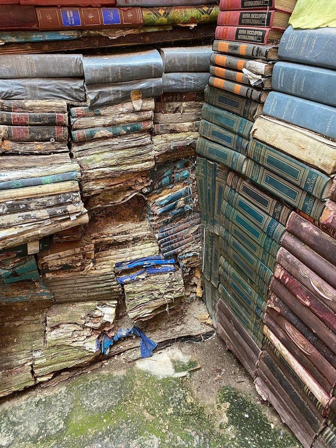 Books Destroyed by Floods in Venice Stock Image - Image of cuidado ...