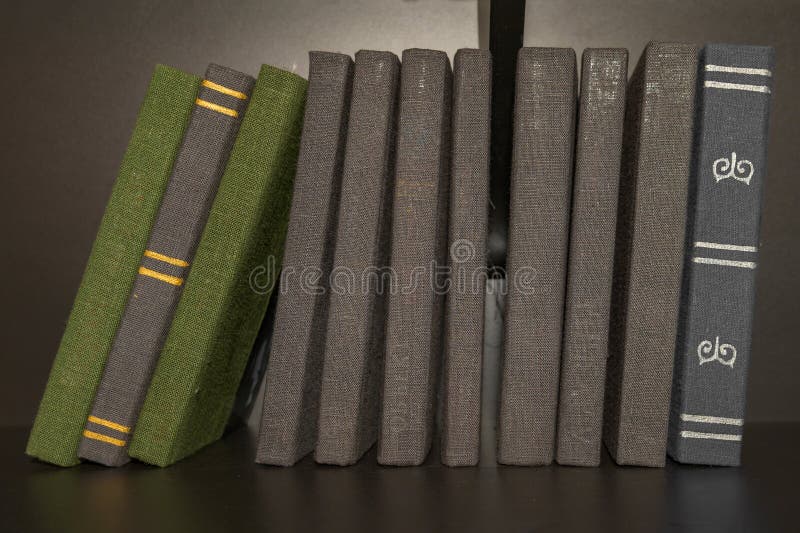 Books of Different Colors on a Bookshelf Stock Photo - Image of ...