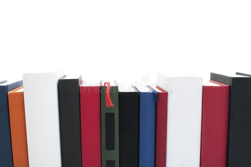 Stack Books Different Sizes Colors Isolated White Stock Photos - Free ...