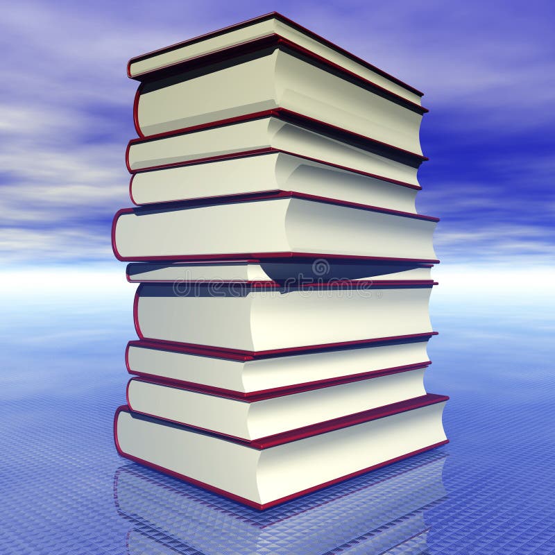 Books stock illustration. Illustration of reading, render - 35293252