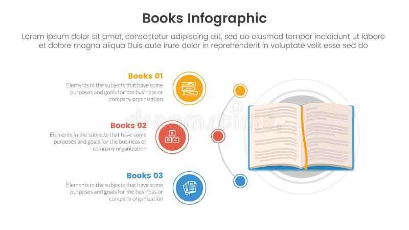 Books Education Collection for Infographic Template Banner with Open ...