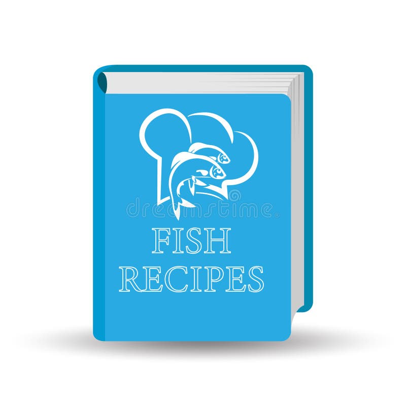 Books with Fish Recipes. Vector Illustration, for Websites, Apps, and ...