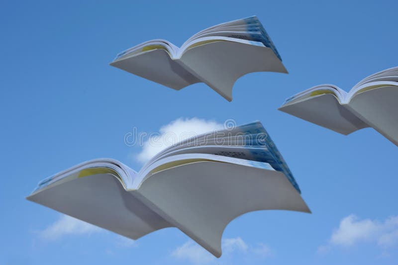 Books flying stock photo. Image of message, open, knowledge - 8316784