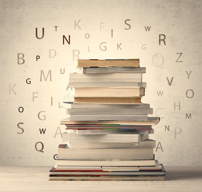 Old Books Flying Letters Stock Photos - Free & Royalty-Free Stock ...