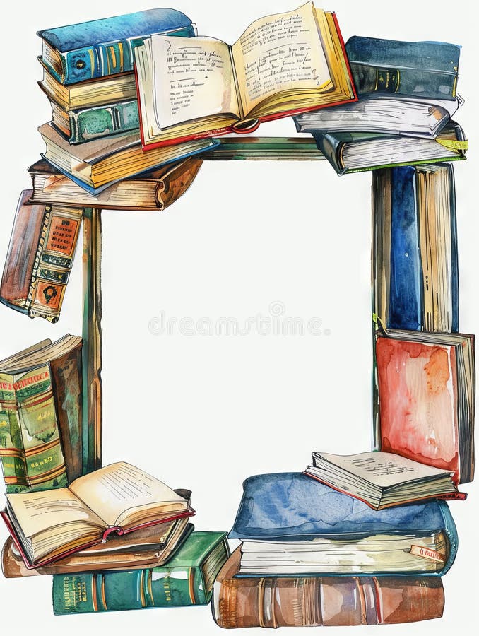 Book Background Graphic Template Stock Illustration - Illustration of ...