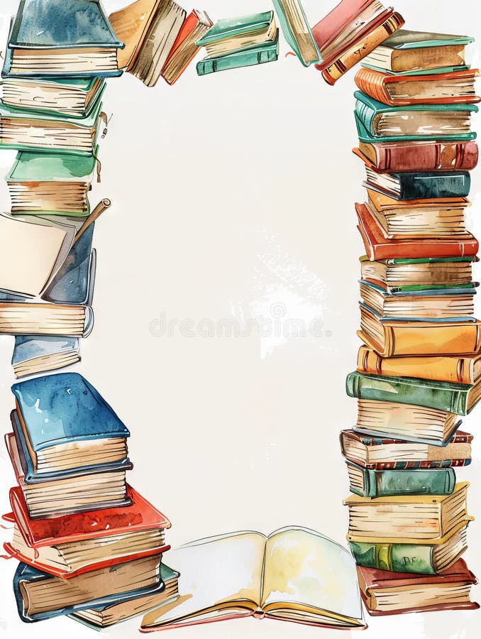 Book Background Graphic Template Stock Illustration - Illustration of ...