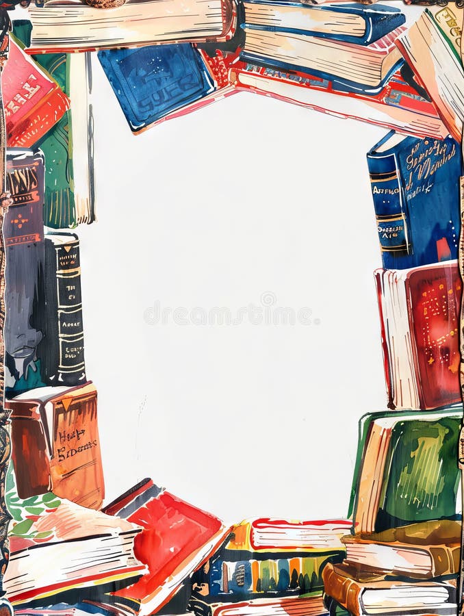 Book Background Graphic Template Stock Illustration - Illustration of ...