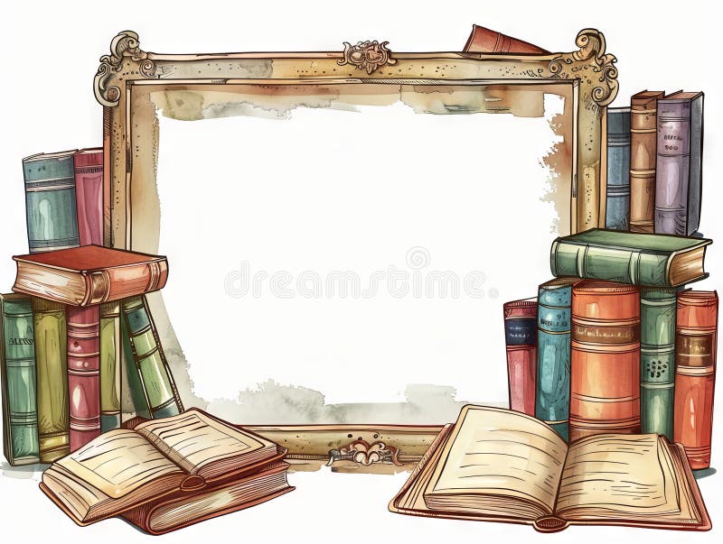 Book Background Graphic Template Stock Illustration - Illustration of ...