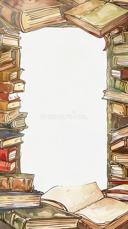 Book Background Graphic Template Stock Illustration - Illustration of ...