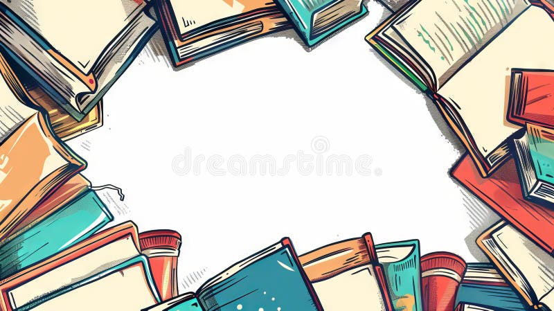 Book Background Graphic Template Stock Illustration - Illustration of ...