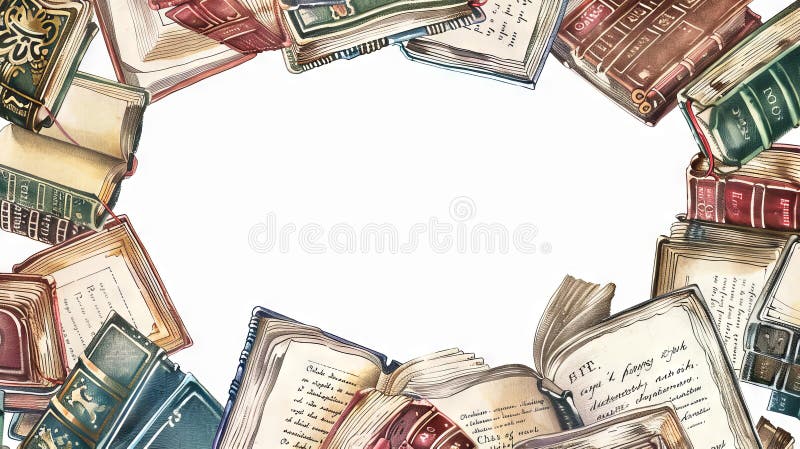 Book Background Graphic Template Stock Illustration - Illustration of ...