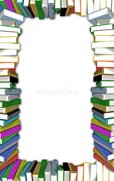 Books frame stock illustration. Illustration of culture - 7160577