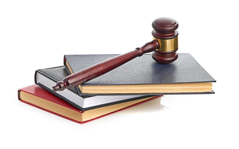 Judge S Gavel on Red Legal Book Stock Image - Image of equality ...