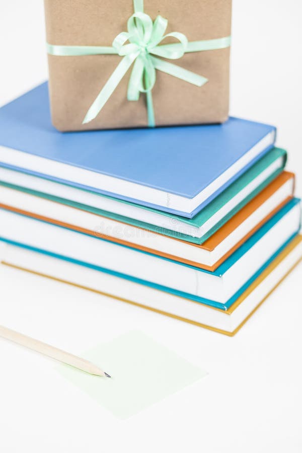 Books and gift stock image. Image of holidays, white - 55028671