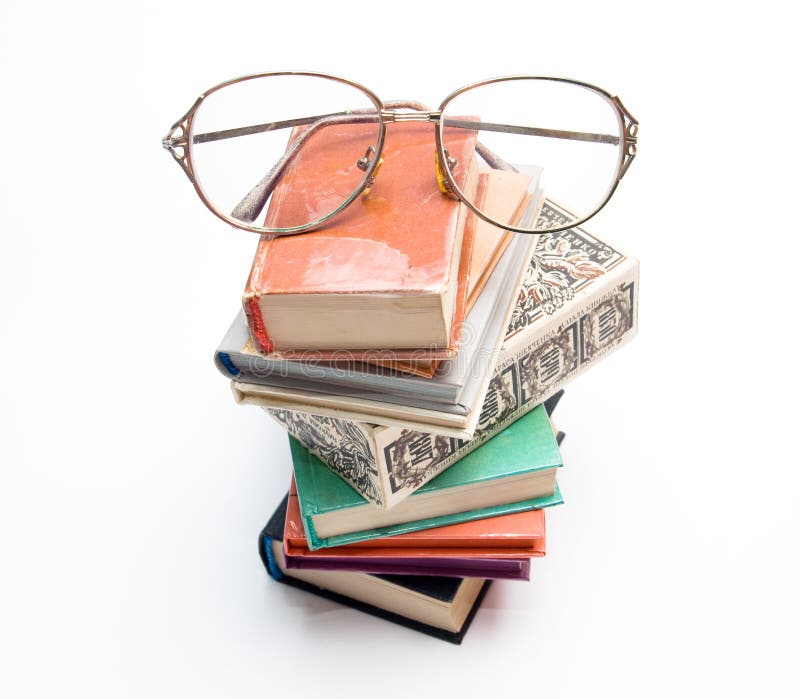 Books and glasses stock image. Image of teaching, objects - 13750191