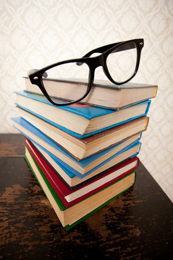 Books and glasses stock photo. Image of bibliophile, study - 20127972