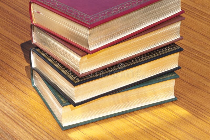 Books with gold pages stock photo. Image of school, gold - 30129568