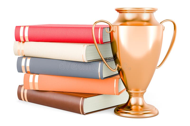 Golden Book Award, 3D Rendering Stock Illustration - Illustration of ...