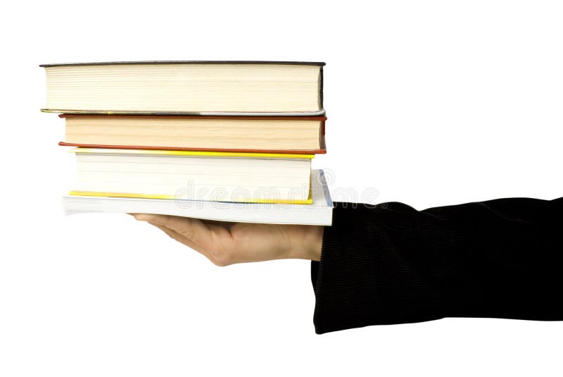 Hand holding Books stock photo. Image of hardcover, encyclopedia - 12647704