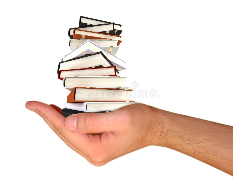 Books in the hand stock image. Image of literature, school - 2810269