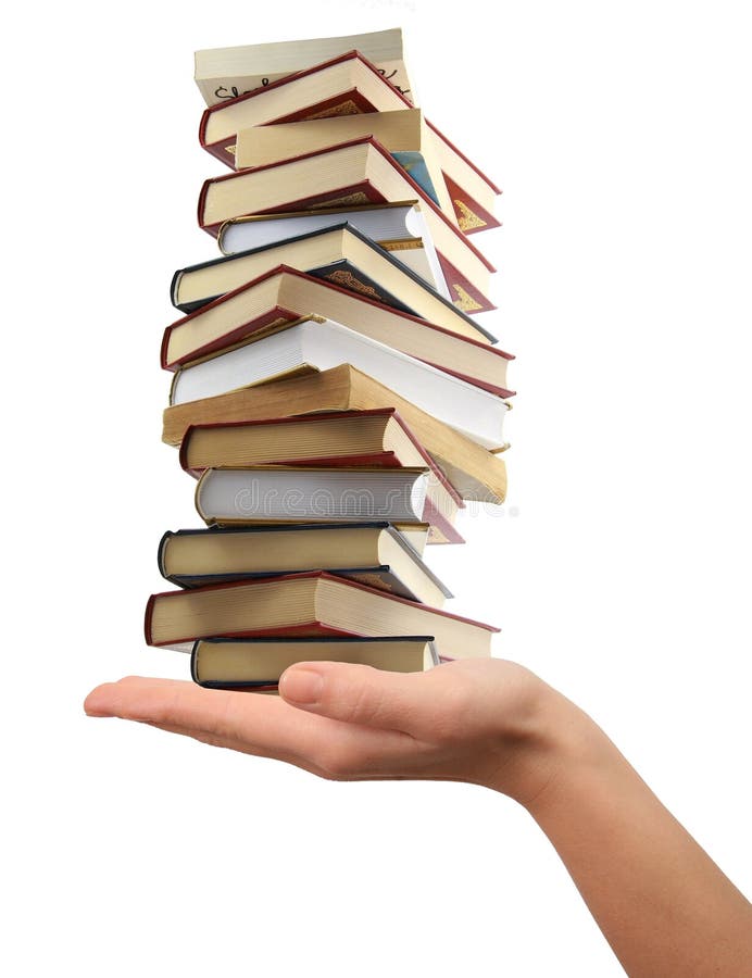 Books on hand stock photo. Image of book, reading, isolated - 5049204