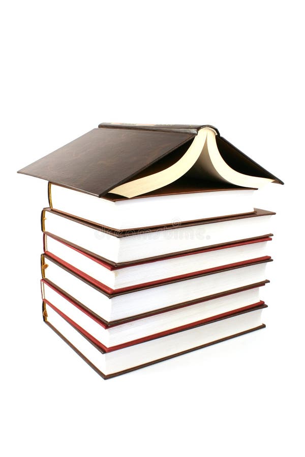 Books House Isolated in Studio Stock Photo - Image of book, educate ...
