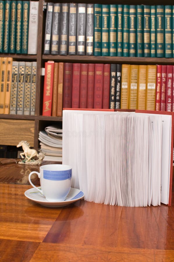 Books of house library. stock image. Image of bookcase - 7477647