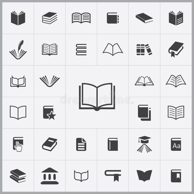 Books icons universal set stock vector. Illustration of publish - 80012969