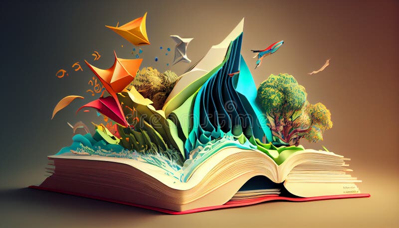 Books Imagination Ai Stock Illustrations – 1,268 Books Imagination Ai ...