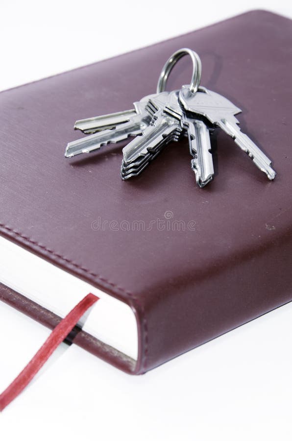 Book, key & success label stock image. Image of golden - 7293533