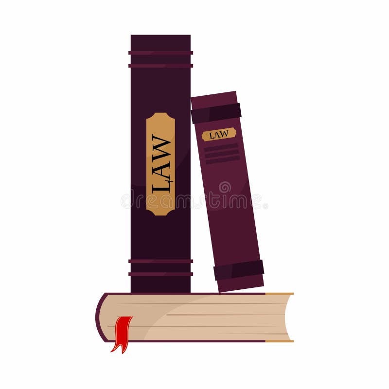 Books. Books about Law and Order. Stock Vector - Illustration of ...