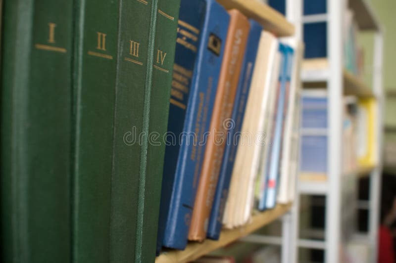 Books in library. stock photo. Image of books, dictionaries - 8249628