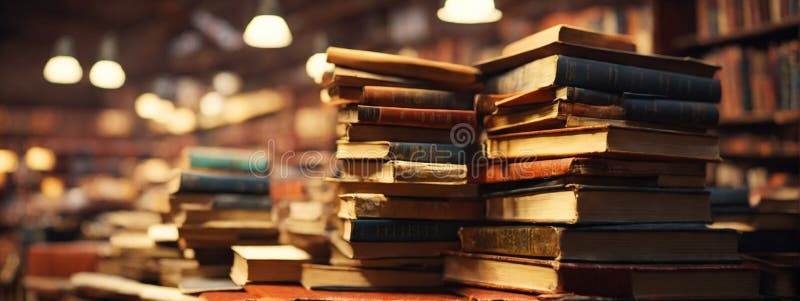 Books in the library stock illustration. Illustration of bookshop ...