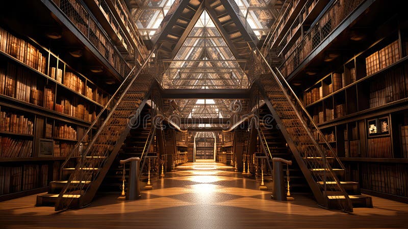 Books library triangle stock illustration. Illustration of literature ...