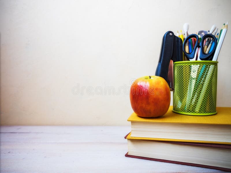 Books lying on the table stock image. Image of edition - 75513601