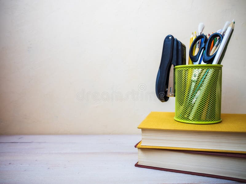 Books lying on the table stock image. Image of sheet - 69828307