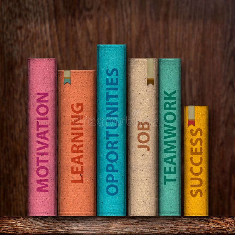 Books from Motivation To Success Stock Image - Image of spine, bookmark ...