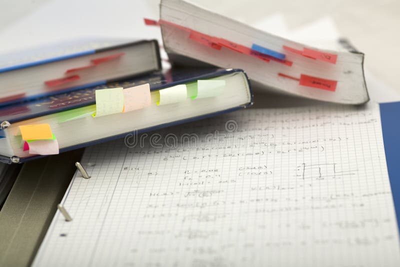 Books And Notes Mess Picture. Image: 3343131