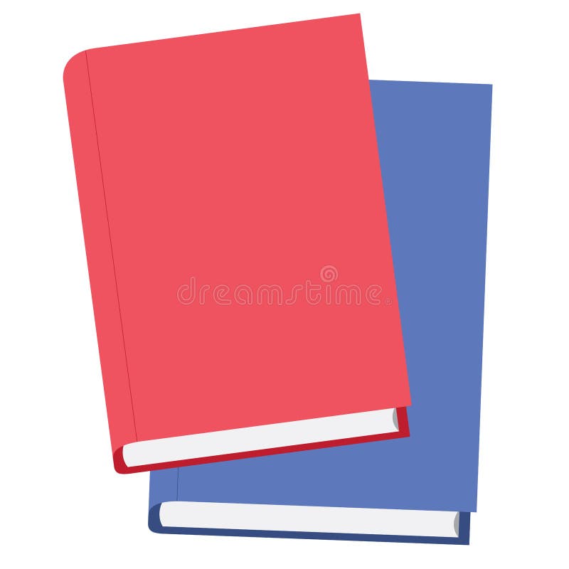 Books Textbooks Red Blue Study Stock Illustration - Illustration of ...